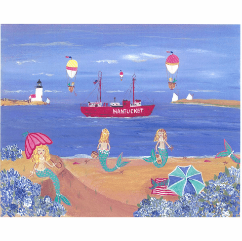 Nantucket Mermaid Print - Ocean Offerings
