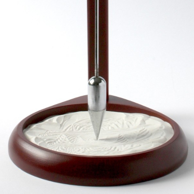 Small 13" Traditional Cherry Wood Sand Pendulum - Ocean Offerings