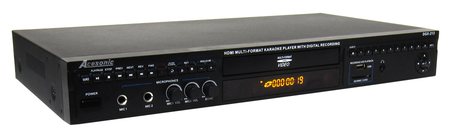 Acesonic DGX-213 HDMI Multi-Format Karaoke Player
