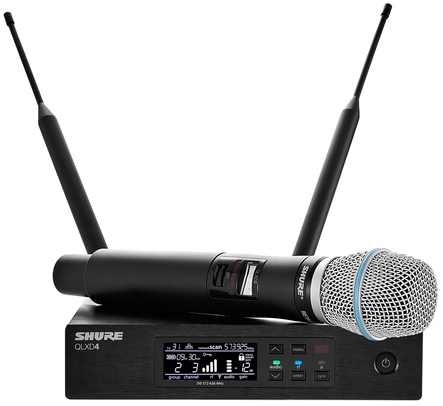 Shure QLXD24/B87A Handheld Wireless Microphone System