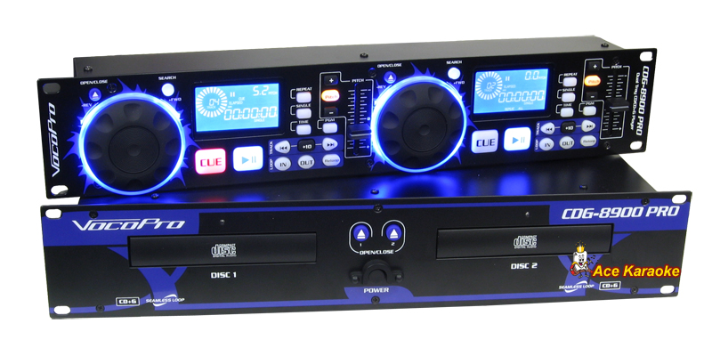 VocoPro CDG-8900 PRO Dual Tray CD/CD+G Karaoke Player