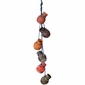 Set of 2 - Dangling 6 Small Clay Pots on Rope