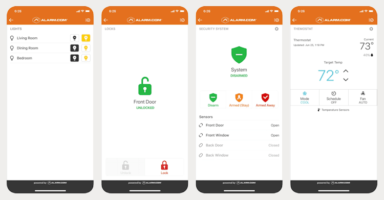 Alarm.com iPhone Alarm Monitoring App - GeoArm Security