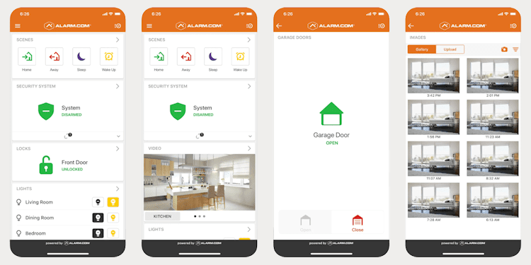 Alarm.com iPhone Alarm Monitoring App - GeoArm Security